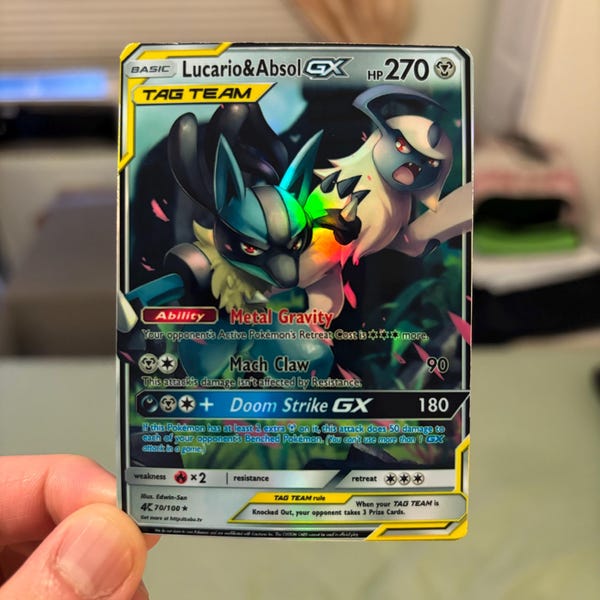 Rick Astley Rick Roll Rickroll Gx Ex Vmax V Card Orica Holographic ...