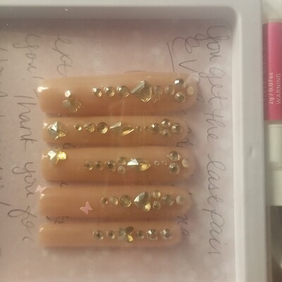 Fully Nude Acrylic Press on Set-nude Press Ons Press on Nails - Etsy