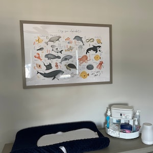 Sea Animals Alphabet Print, Under the Ocean Print, Sea Nursery, Ocean ...