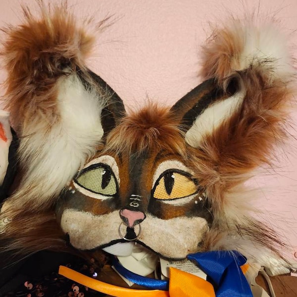 Therian Wolf Mask | Realistic Half Face Cosplay Mask | Faux Fur Wolf ...