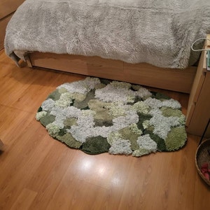 Custom Thick Moss Rug,turfted Wool Rug ,foerest Artificial Area Rug ...