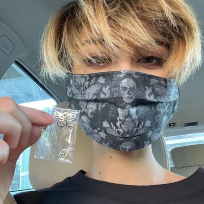 Fabric Face Mask, Death Head Moth, Skull Mask, Hawkmoth Mask, Face Mask ...