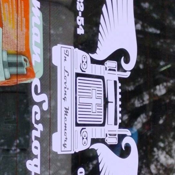 Personalized in Loving Memory Football Vinyl Decal Window Decal Car ...