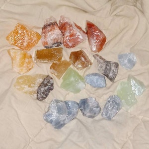 Mixed Calcite Rough Natural Premium Grade Stones: Choose - Etsy