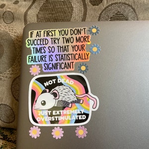 Funny Math Statistics Sticker, Math Laptop Stickers, Math Water Bottle ...