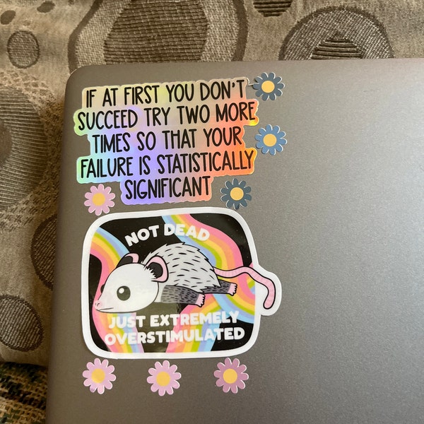 Funny Math Statistics Sticker, Math Laptop Stickers, Math Water Bottle ...