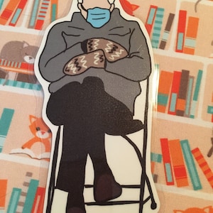 Bernie Moment Bookmark Bernie Sanders Mittens Meme - Etsy