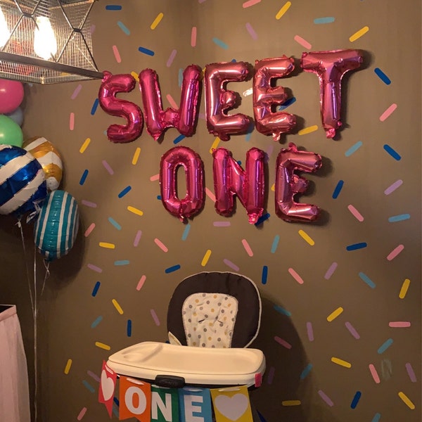 Sweet One Balloons Donut Birthday Decor First Birthday Party 1st ...