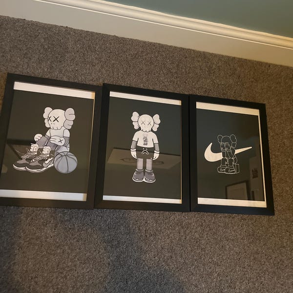 Kaws Poster Set of 3, Printables Minimalist Hypebeast Kaws Figure ...