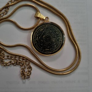 Archangel Raziel Sigil Necklace Angel Seal Pendant Jewelry Gold Silver ...