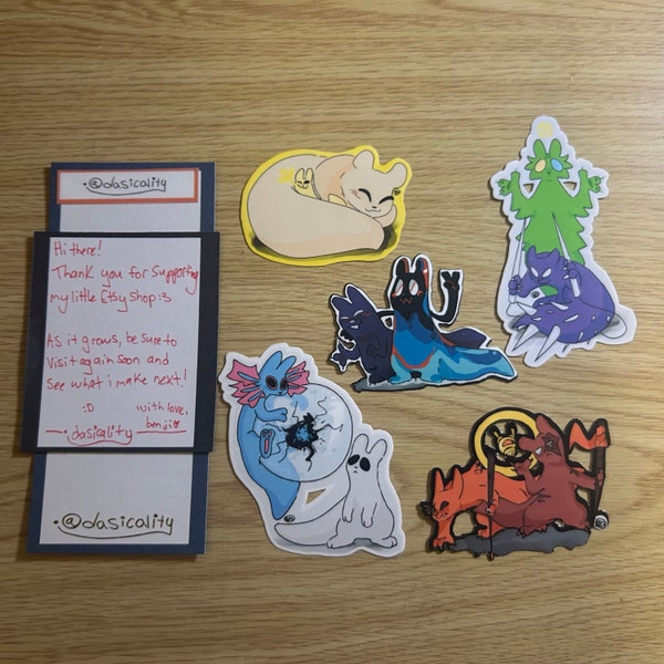 Rain World Slugcat Pairing Stickers - Etsy