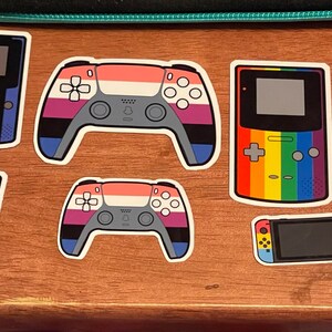 LGBT Pride Gaymer Stickers Glossy Water Resistant Vinyl Stickers for ...