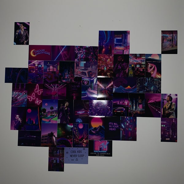 VAPORWAVE Wall Collage Kit - 50/85/125/165/200 PCS - 80s, VSCO, Trendy ...