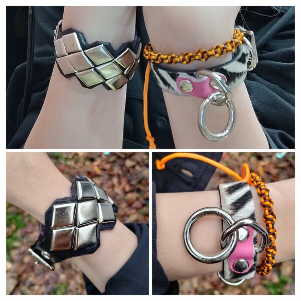 Massive Heavily Spiked Gauntlet Genuine Leather Handmade Warrior Battle ...