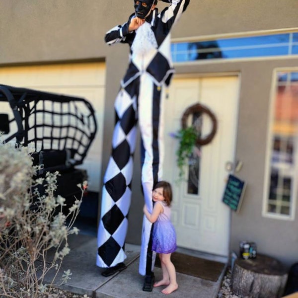Cute Harlequin Stilt Costume - Etsy