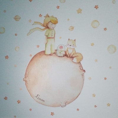 The Little Prince Wall Decal. Wall Sticker Little Prince. Nursery Wall ...