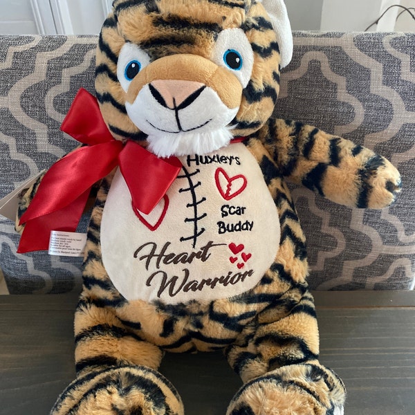 CHD Heart Warrior Congenital Heart Defect Stuffed Animal Personalized ...