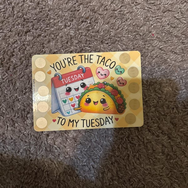Taco Tuesday! Scratch off Savings Challenge - Etsy