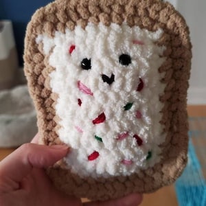 Toaster Pastry Crochet Pattern, No-sew, Crochet Pillow Pattern, Crochet ...