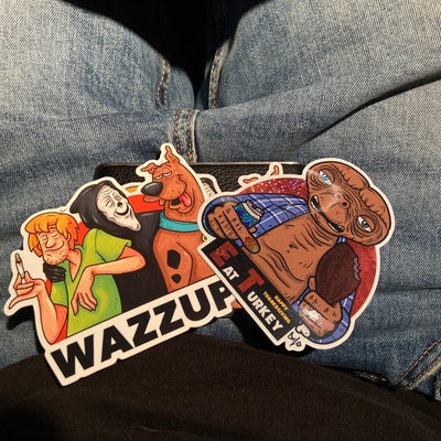 Scary Movie Sticker Funny Horror Stickers Wazzup Collectible Slaps ...