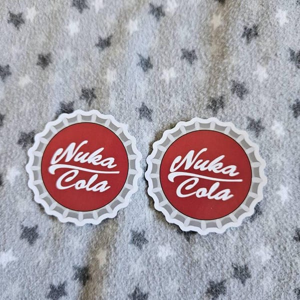 Fallout Nuka Bottle Cap Stickers | Video Game Decorations | Gaming ...