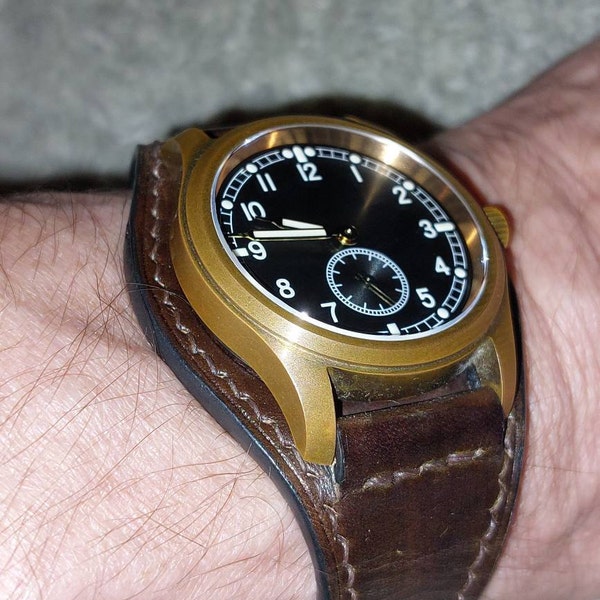 Custom Leather Watch Band, Leather Watch Strap, Genuine Leather Strap ...