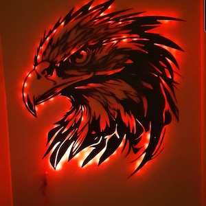 Custom Michigan Map Metal Wall Art LED Lights Personalized Michigan ...