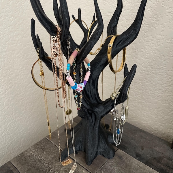 Tree Jewelry Display Stand, Rings and Necklace Fall Display Holder ...