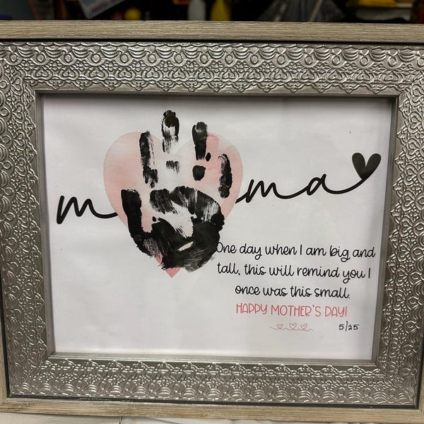 Pumpkin Handprint Art, Printable | Fall or Thanksgiving Handprint Craft ...