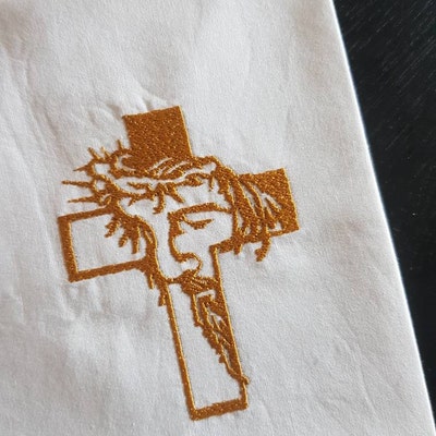 Jesus Cross Machine Embroidery Design, Four Sizes Included, Instant ...