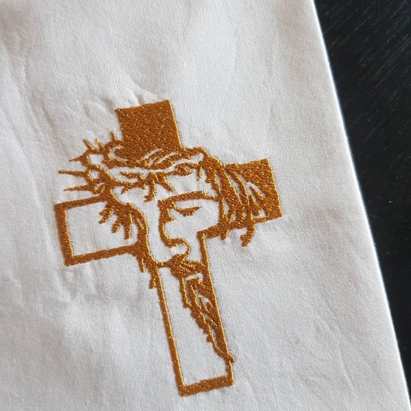 Jesus Cross Machine Embroidery Design, Eight Sizes Included, Instant ...