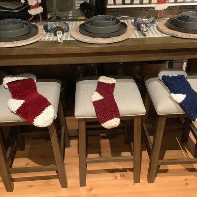 Handmade Winter Scarf & Hat Set With Pom Pom Knit Christmas Gift for ...