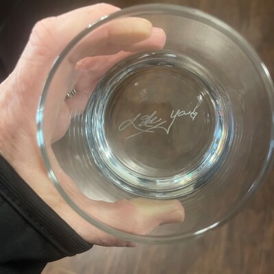 Custom Glass With Handwriting Engraved Personalized Handwriting Gift ...