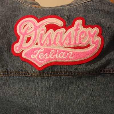 Disaster Lesbian Embroidered Patch - Etsy