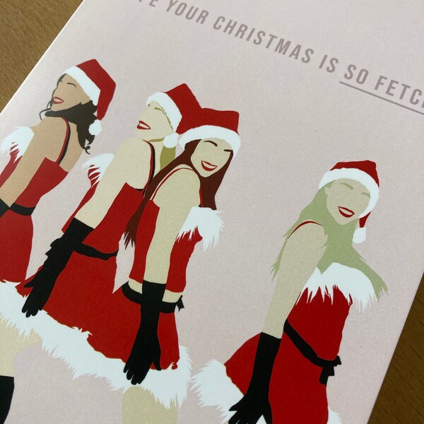 Mean Girls Christmas Card | so Fetch, Funny Christmas Card, Celebrity ...