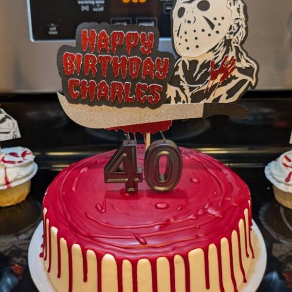 Jason Cake Topper - Friday the 13th Decor - Horror Theme - Halloween - Etsy