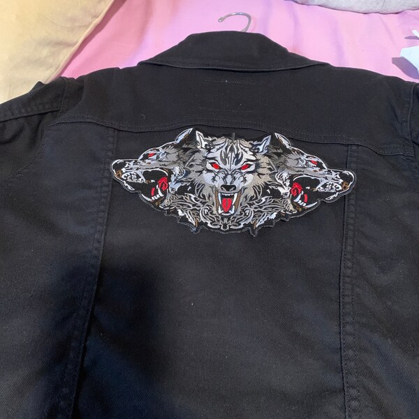 Cerberus Large Embroidered Back Patch - Etsy