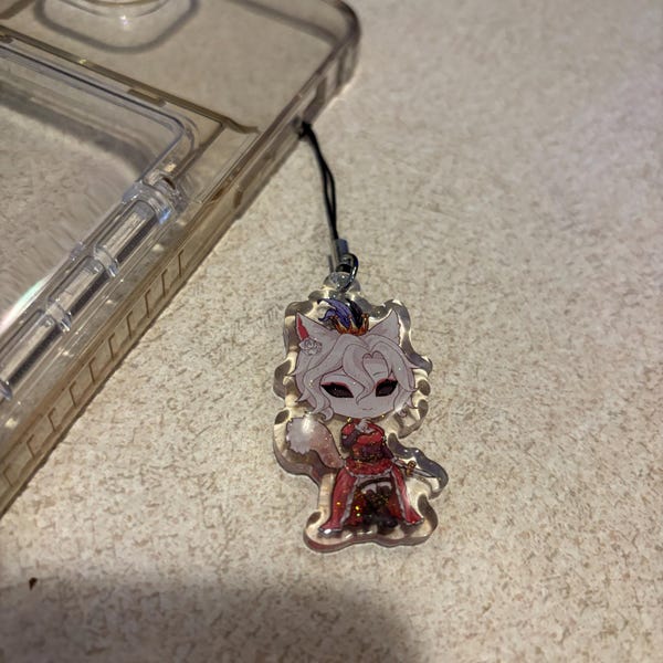 Identity V Hunter Phone Charms | Idv 2” Double-sided Glitter Epoxy Mini ...