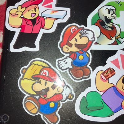 Paper Mario Paper Mario & Friends Stickers - Etsy
