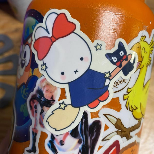 Drink Water Bunny Sticker, Stay Hydrated Sticker, Cute Die Cut Sticker ...