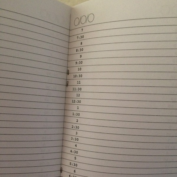 TIMED DAILY Schedule Planner Traveler's Notebook Insert - Choice of 23 ...