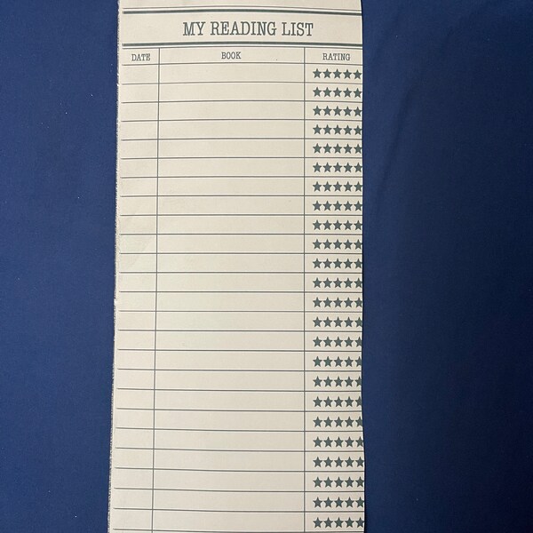 Reading List Bookmark Svg, Book Mark Digital Download, Library Card ...