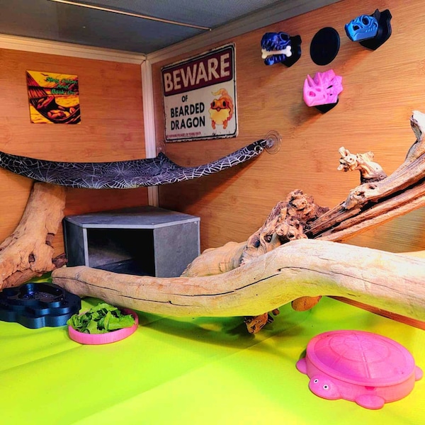 8x8 3D Printed Climbing Wall PANEL for Bearded Dragons & Other Reptiles ...