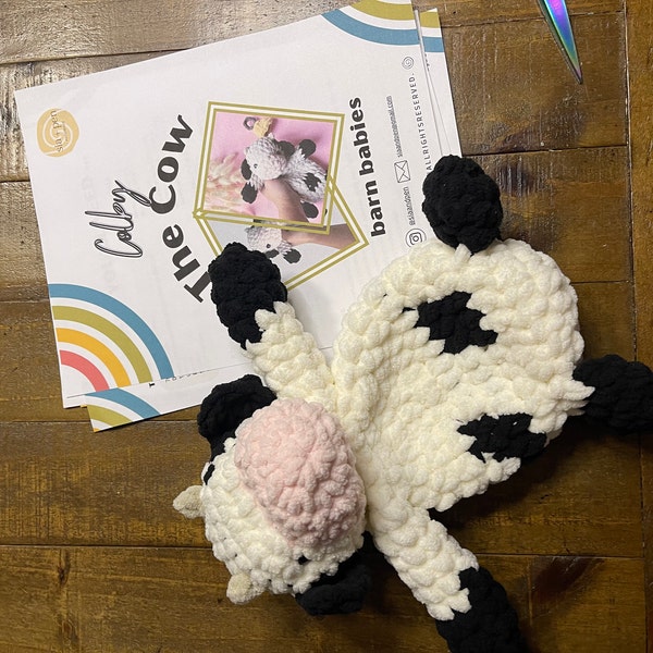 Colby the Cow Crochet Snuggler Pattern - Etsy