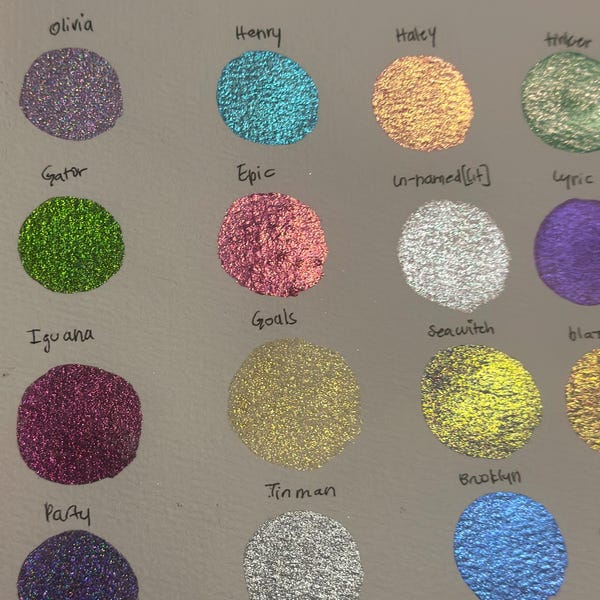 Calabasas Shimmer Blue Watercolor Paint Half Pan for Calligraphy, Art ...