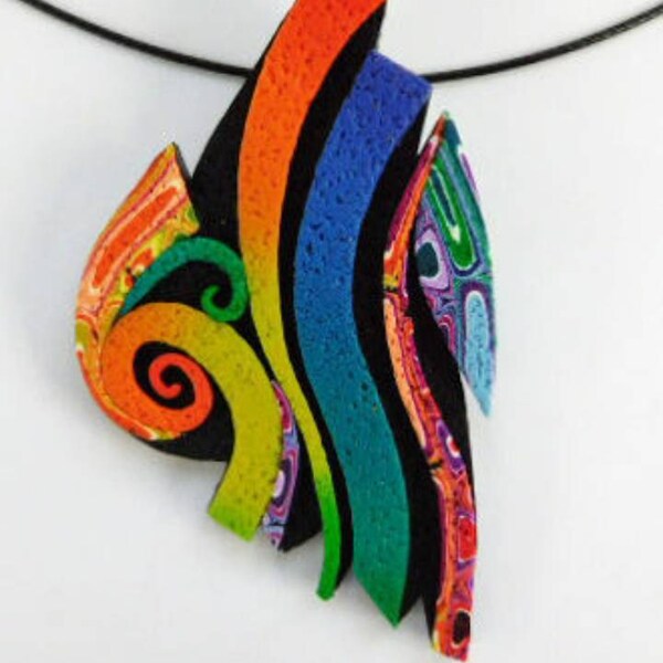 Polymer Clay Tutorial. Mondo Rainbow Cane Tutorial Based on Retro Canes ...