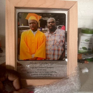 Acrylic Picture Frame With Light, Personalized Stand, Christmas Gifts ...