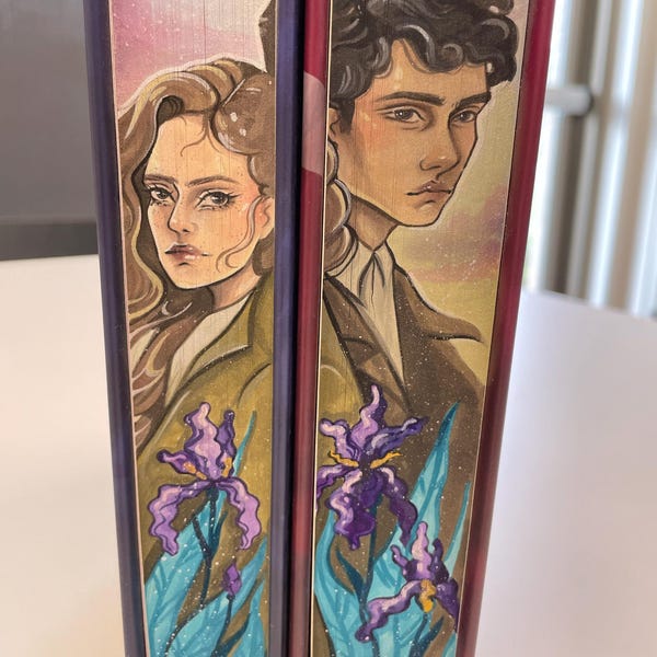 ACOTAR Hardcover Box Set • Stained Glass Painted Edges • Watercolor ...