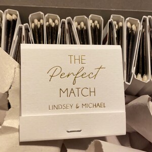 The Perfect Match Matchbooks Wedding Matchbook Wedding | Etsy