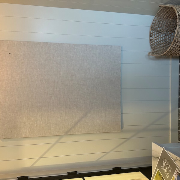 35 X 47 Modern Linen Designer Pinboard Mood Board Modern Grey Bulletin ...